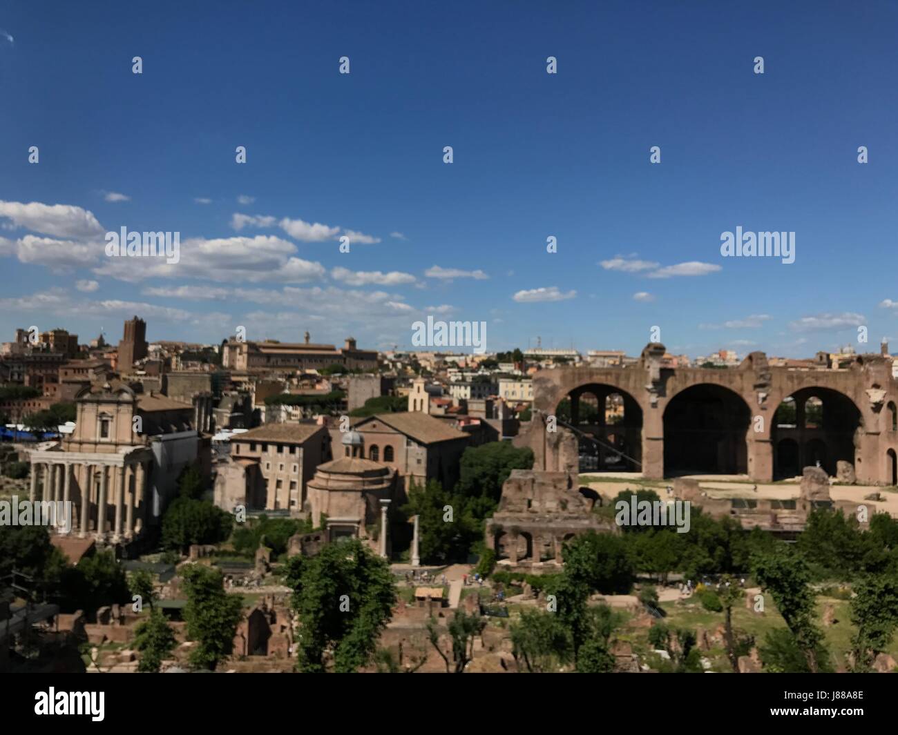 Ruins of Roman Fori Imperiali - Imperial Forum in Rome Stock Photo - Alamy