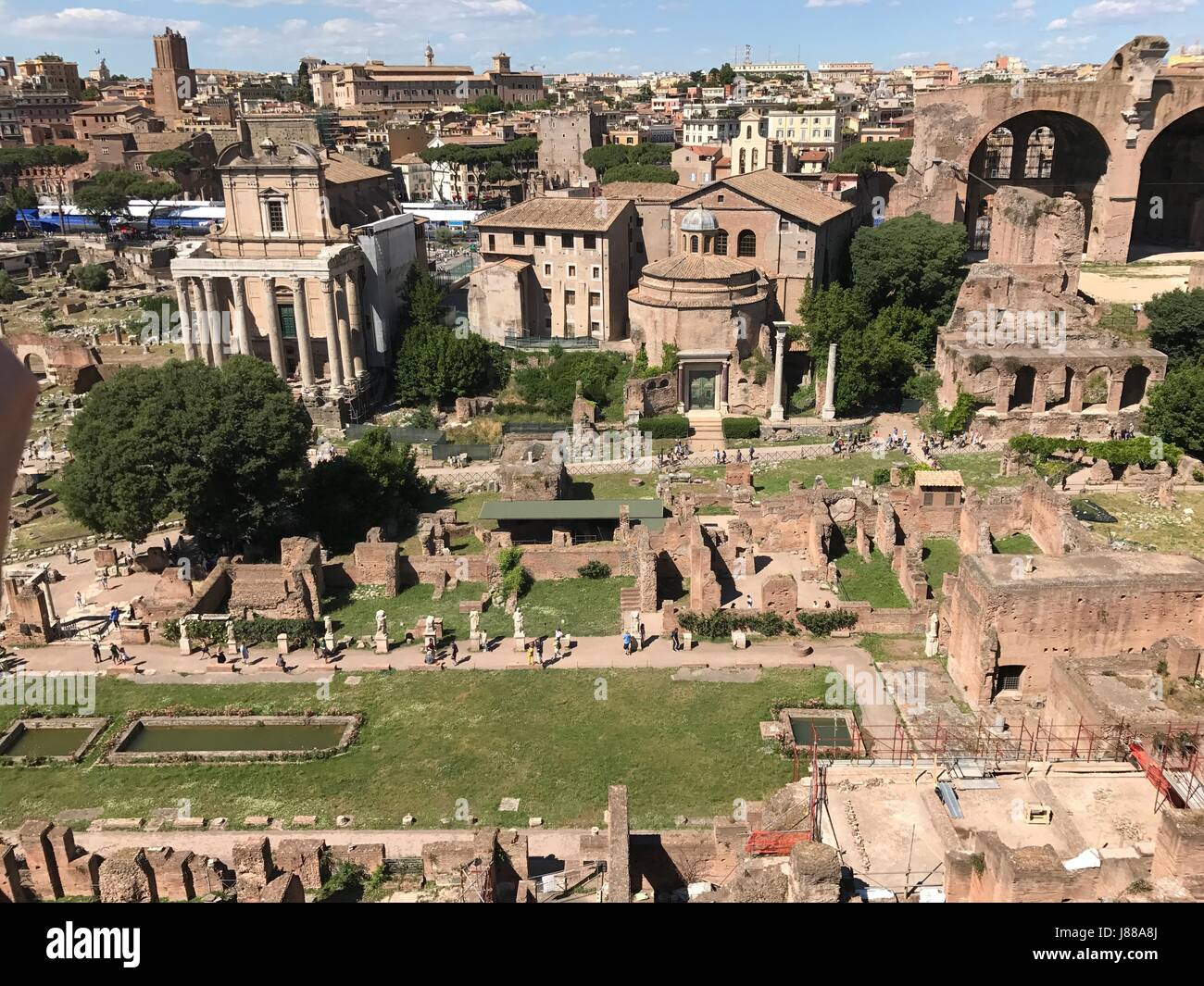 Ruins of Roman Fori Imperiali - Imperial Forum in Rome Stock Photo - Alamy