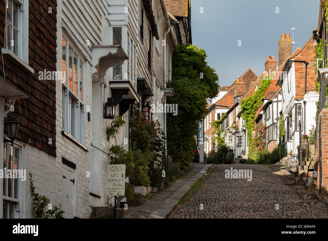Iconic Mermaid Street in Rye, East Sussex, England Stock Photo - Alamy