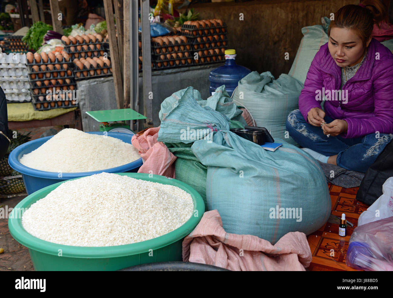 Local market at Stock Photo - Alamy