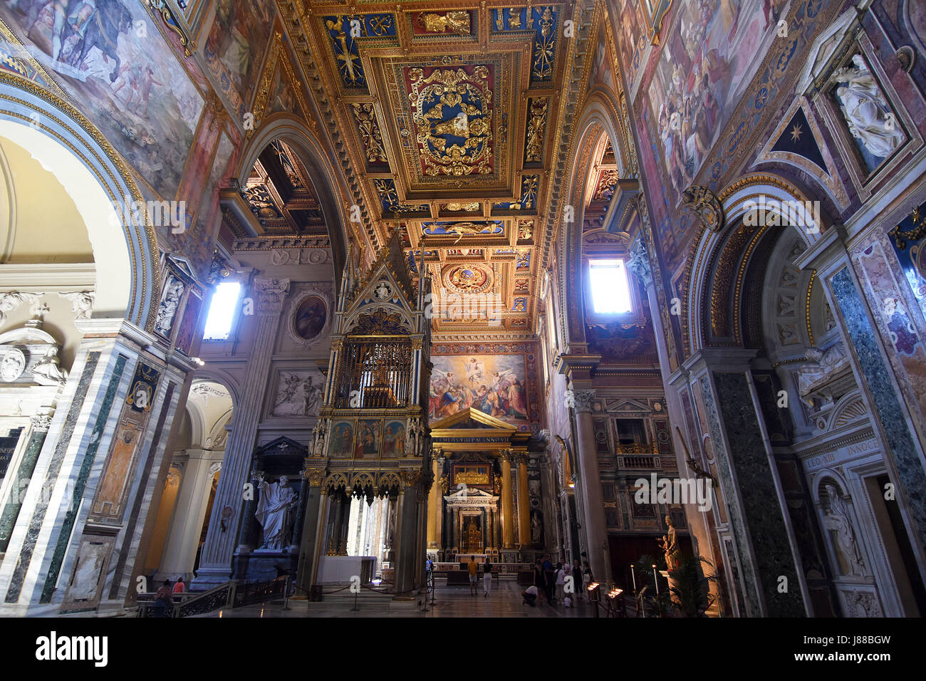 The Official seat of the Pope, The basilica of St John Lateran is the ...