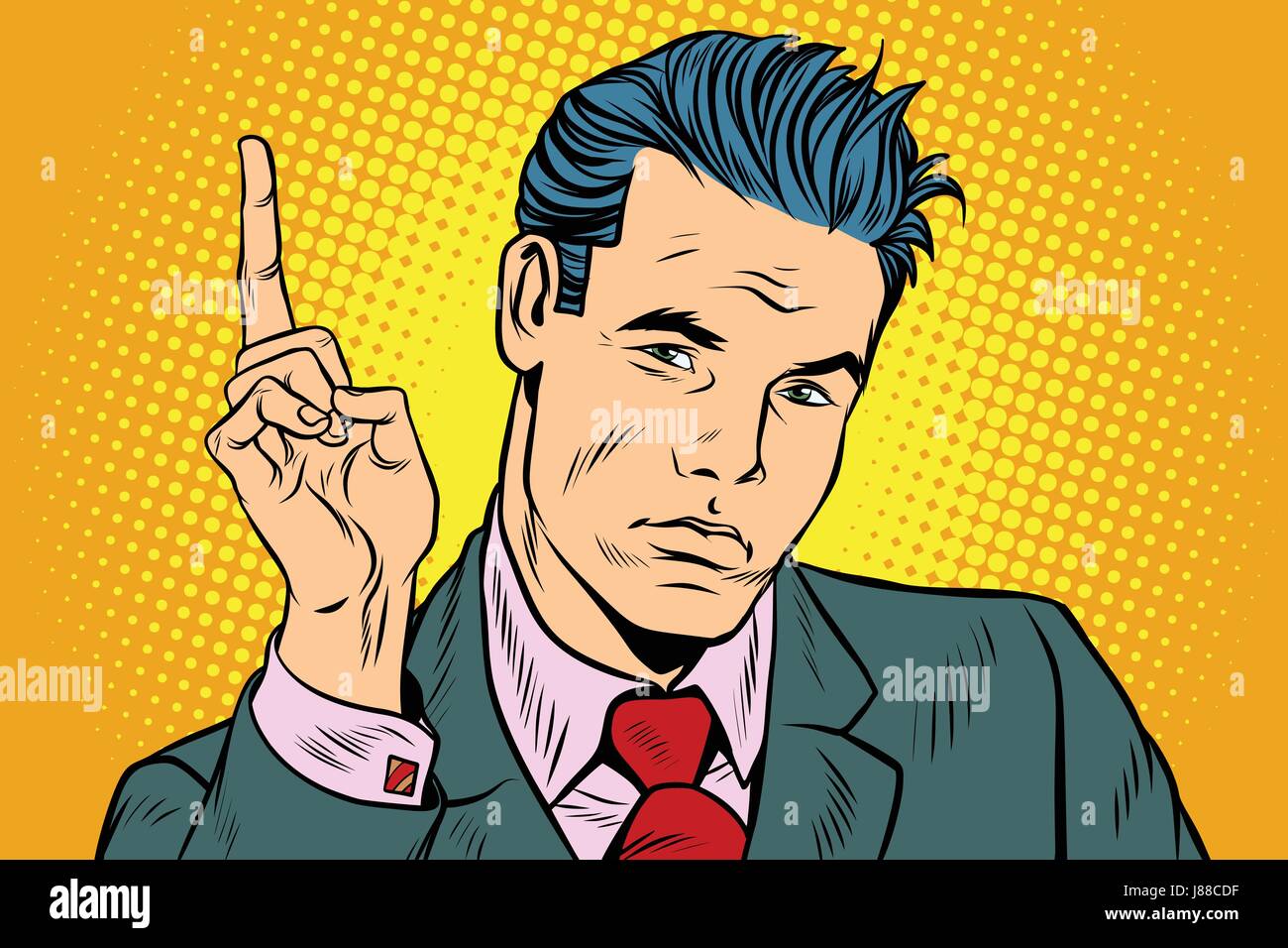 Hand index finger up Stock Vector Images - Alamy