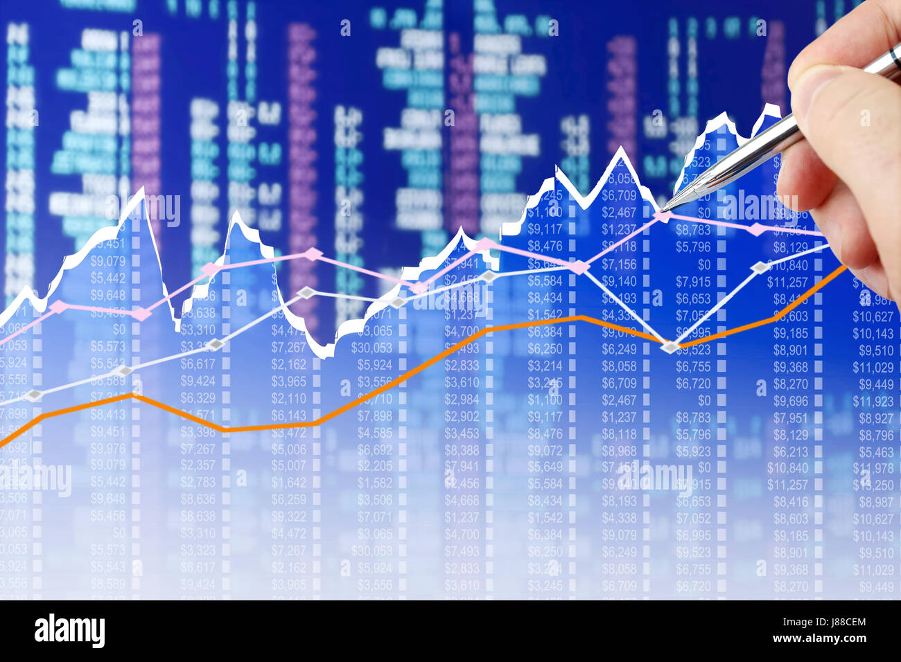 Graph diagram chart icon hi-res stock photography and images - Alamy