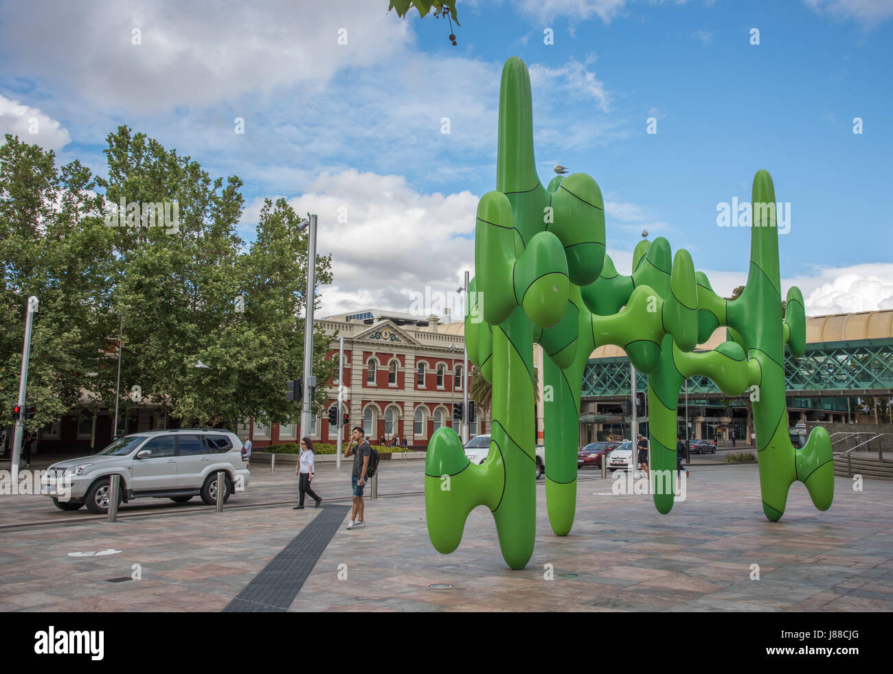 Perth,WA,Australia-November 16,2016: People in Forrest Place shopping ...