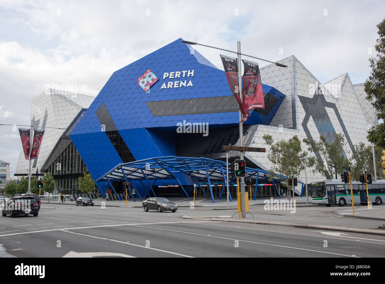 Perth,WA,Australia-November 16,2016: Geometric architectural design of ...