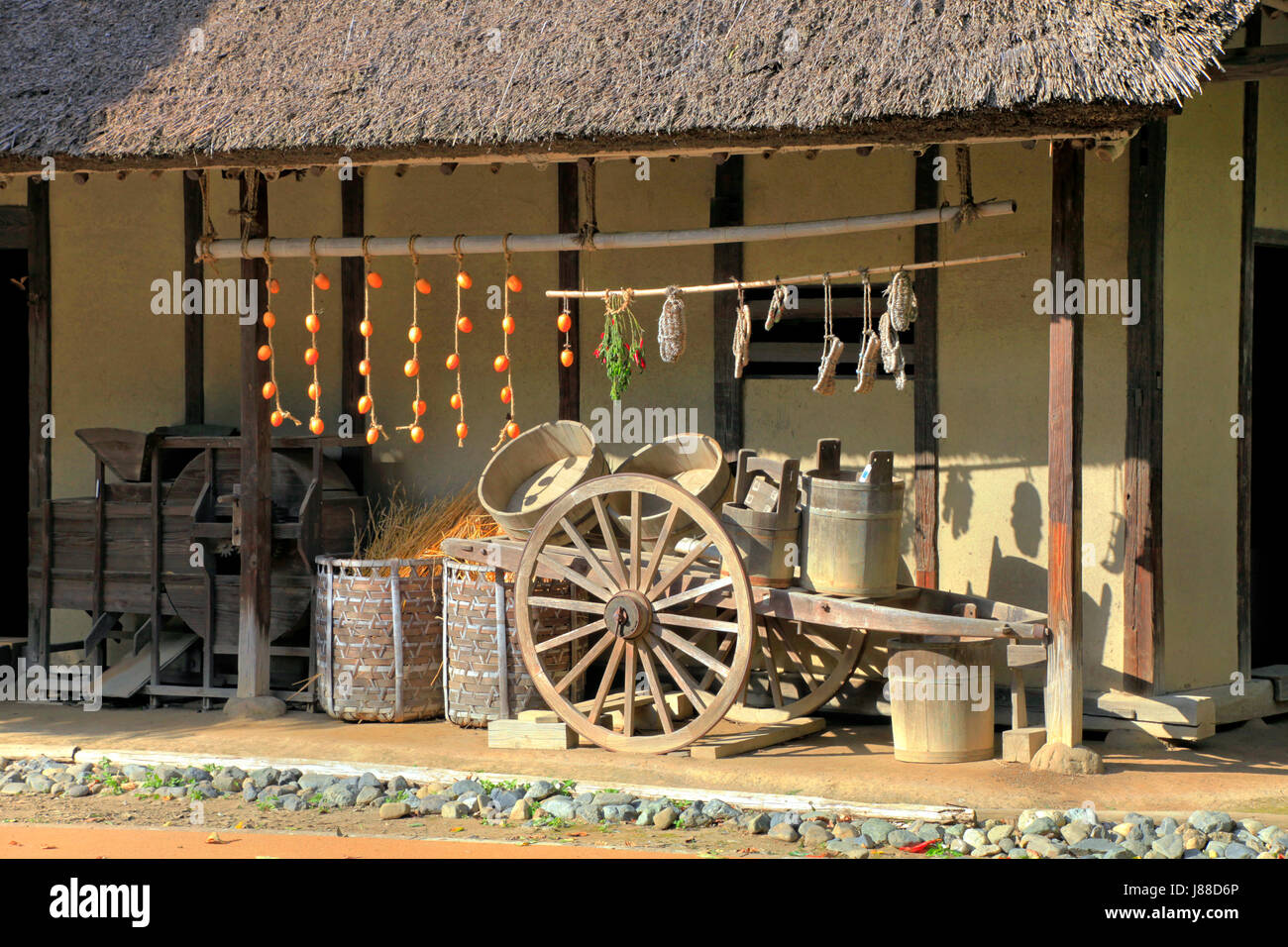Old Traditional Farm House at Kodaira Furusato Mura Farm Village Tokyo ...