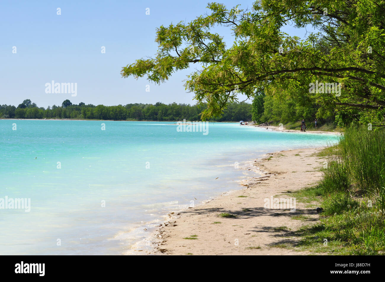 Turquoise color lake in Poland near Turek town - turquoise lake ...