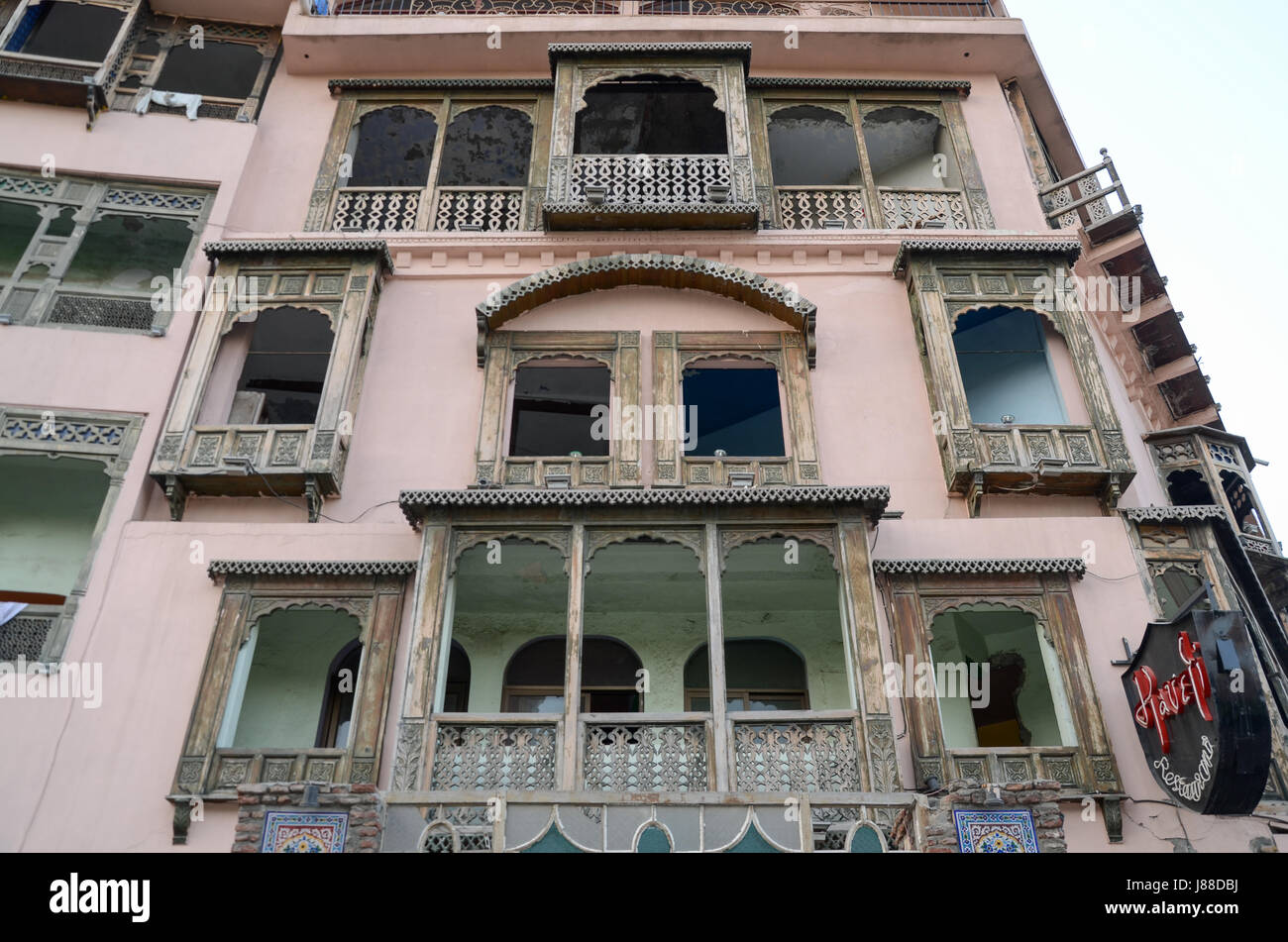 The Famous Food Street near Badshahi Mosque, Lahore, Pakistan Stock ...