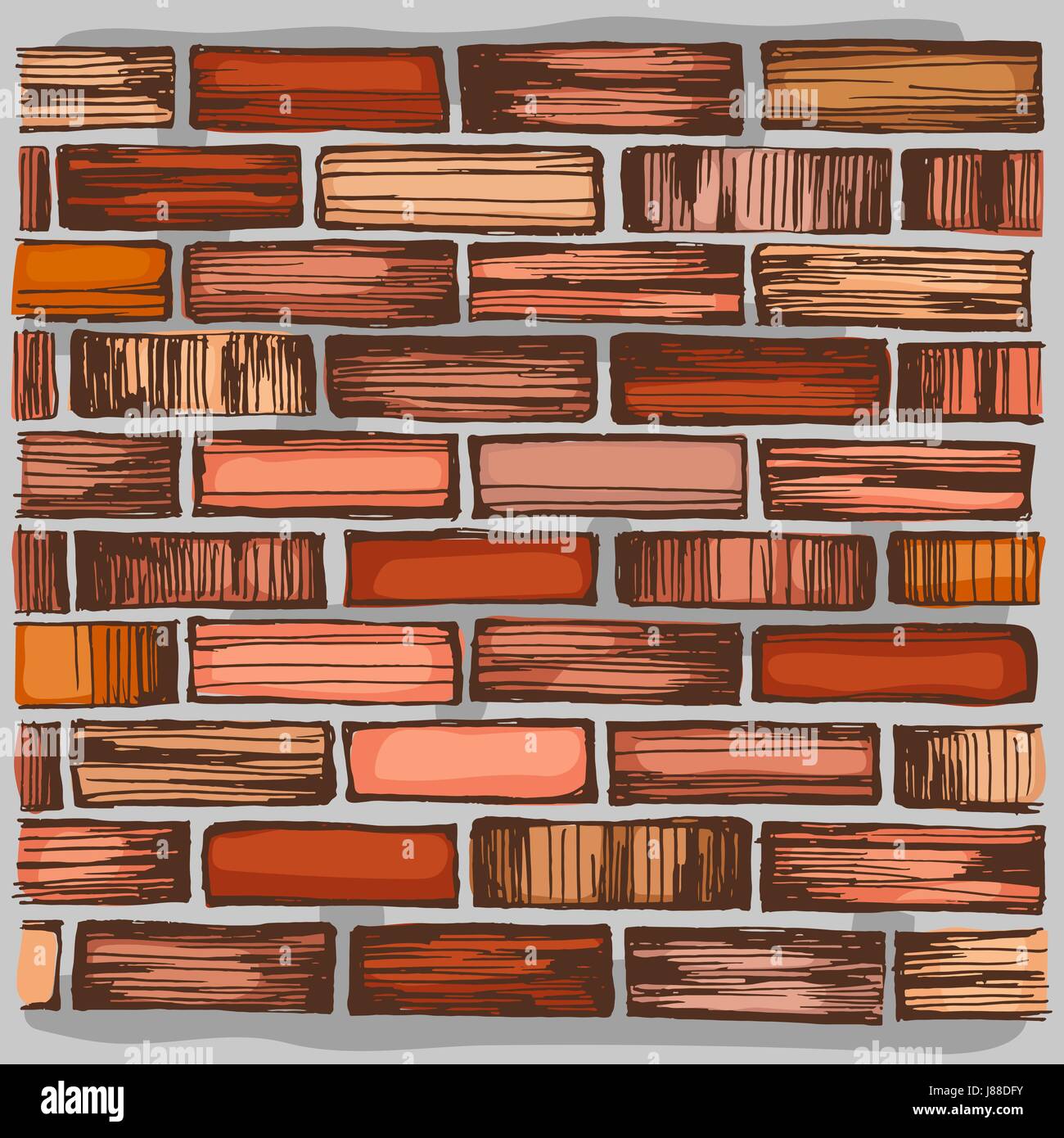 Brown white doodle sketch Stock Vector Images - Alamy