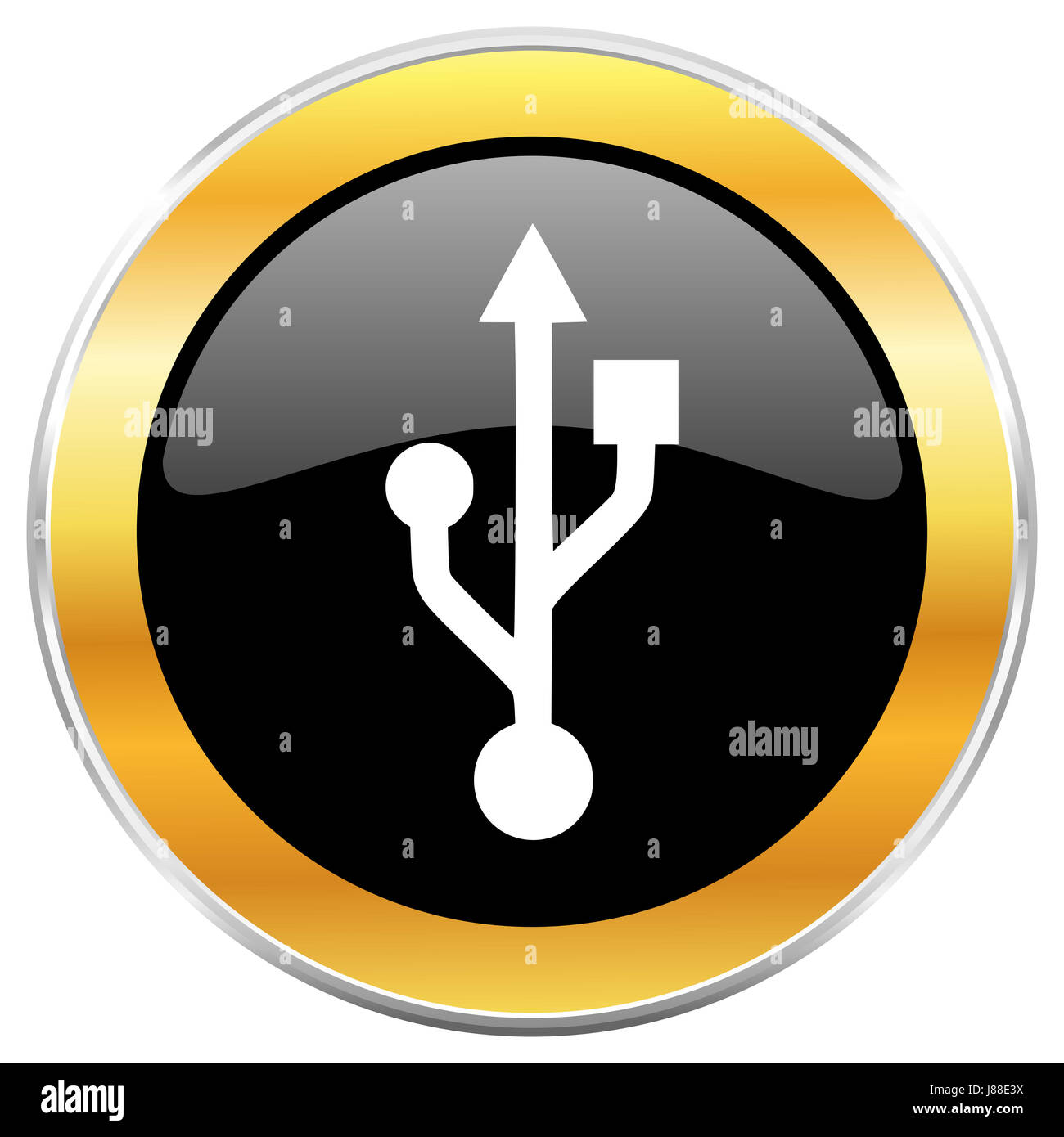 Usb icon usb website button hi-res stock photography and images - Alamy