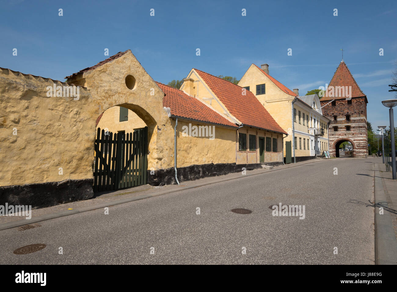 old town of stege with mon museum, mon denmark Stock Photo - Alamy