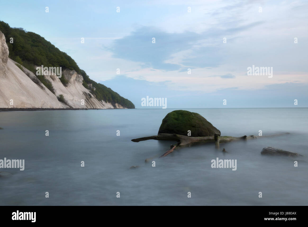 Møns Klint chalk cliffs, Møn Island, Denmark, Europe Stock Photo - Alamy