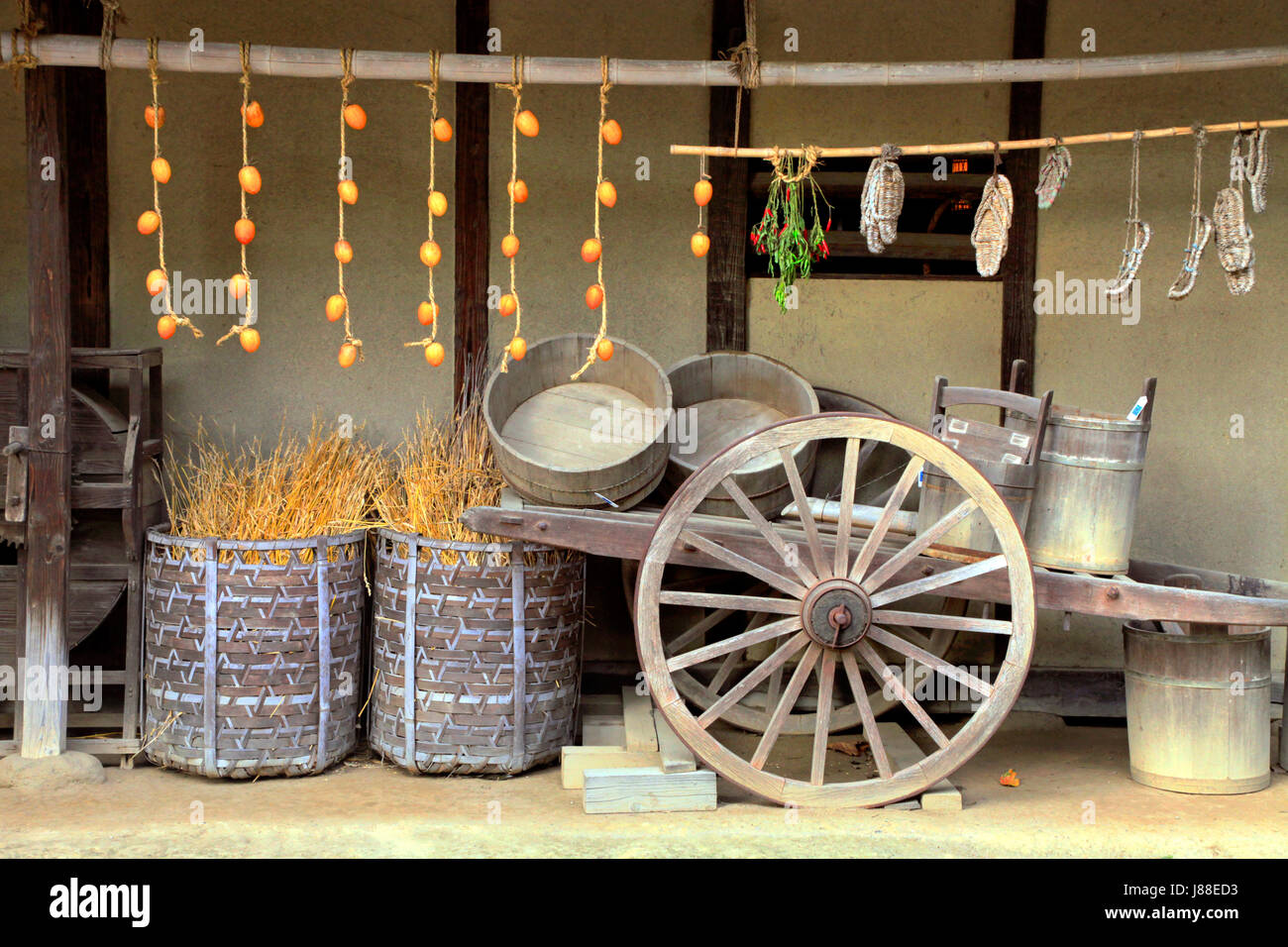 Old Traditional Farm House at Kodaira Furusato Mura Farm Village Tokyo ...