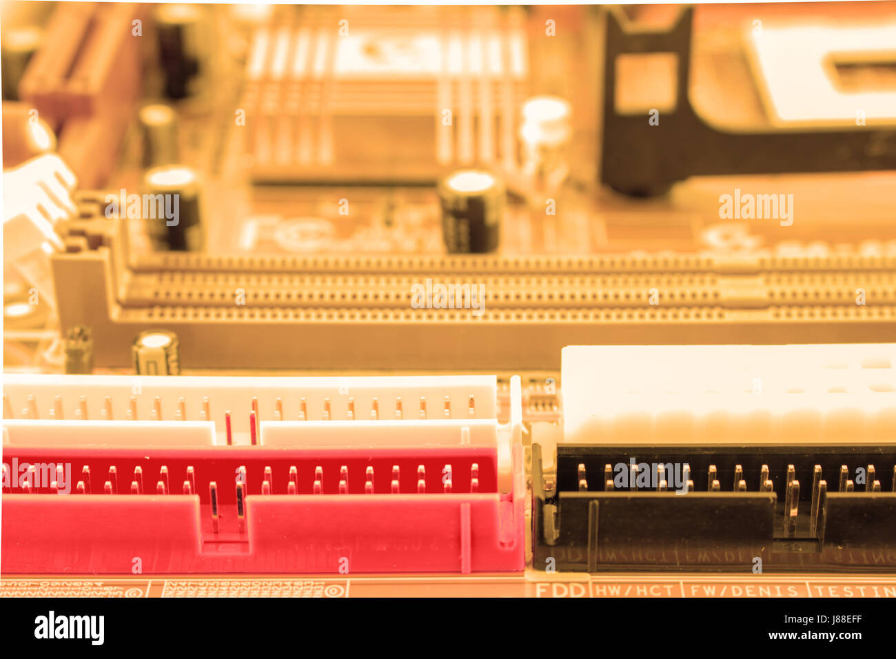 Circuit board. Electronic computer hardware technology. Motherboard ...