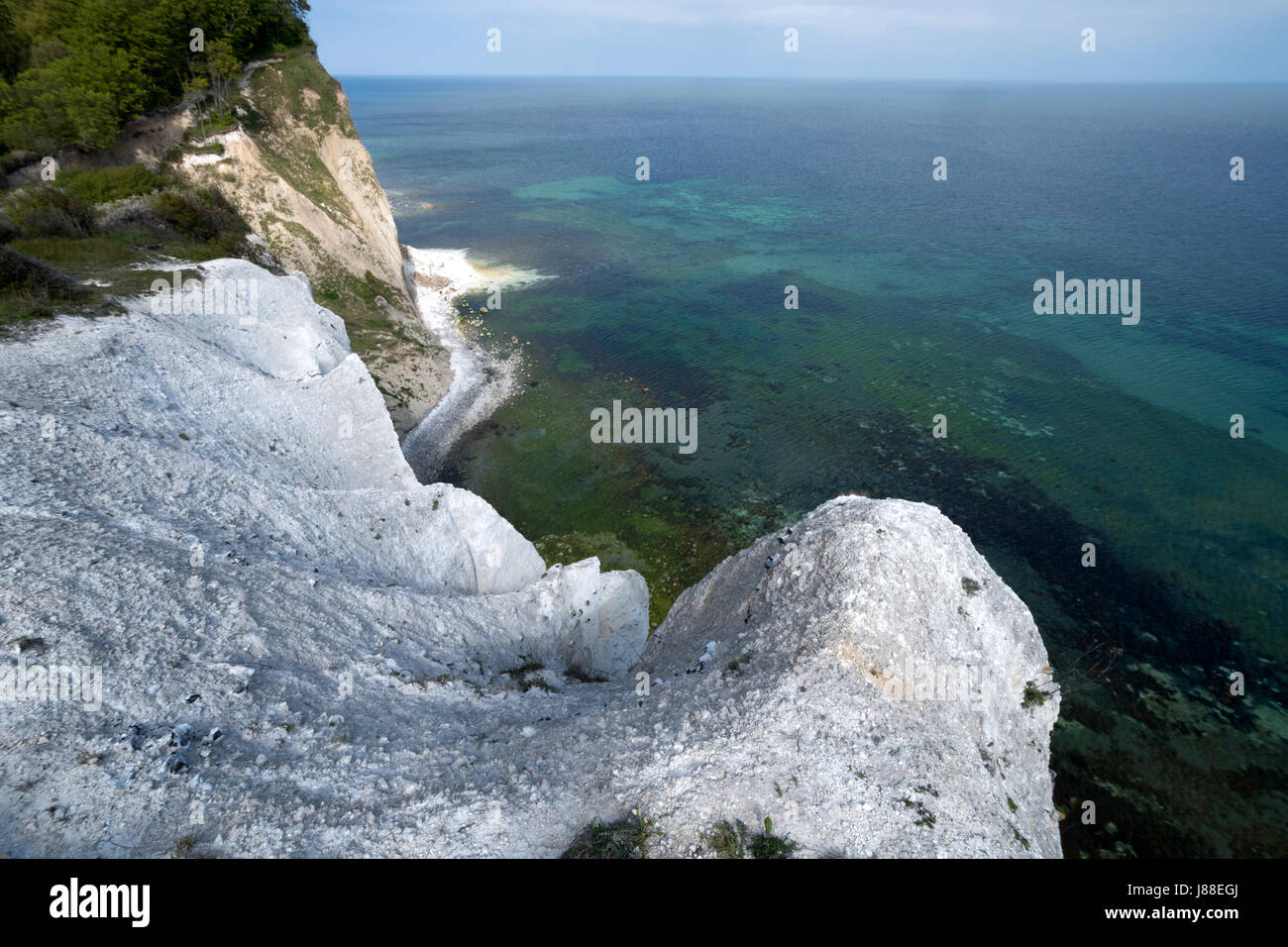 Møns Klint chalk cliffs, Møn Island, Denmark, Europe Stock Photo - Alamy