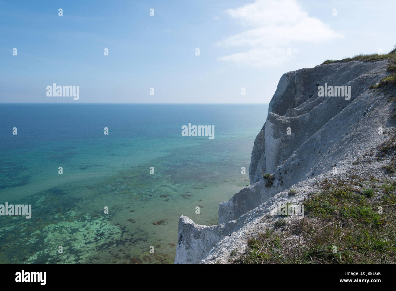 Møns Klint chalk cliffs, Møn Island, Denmark, Europe Stock Photo - Alamy