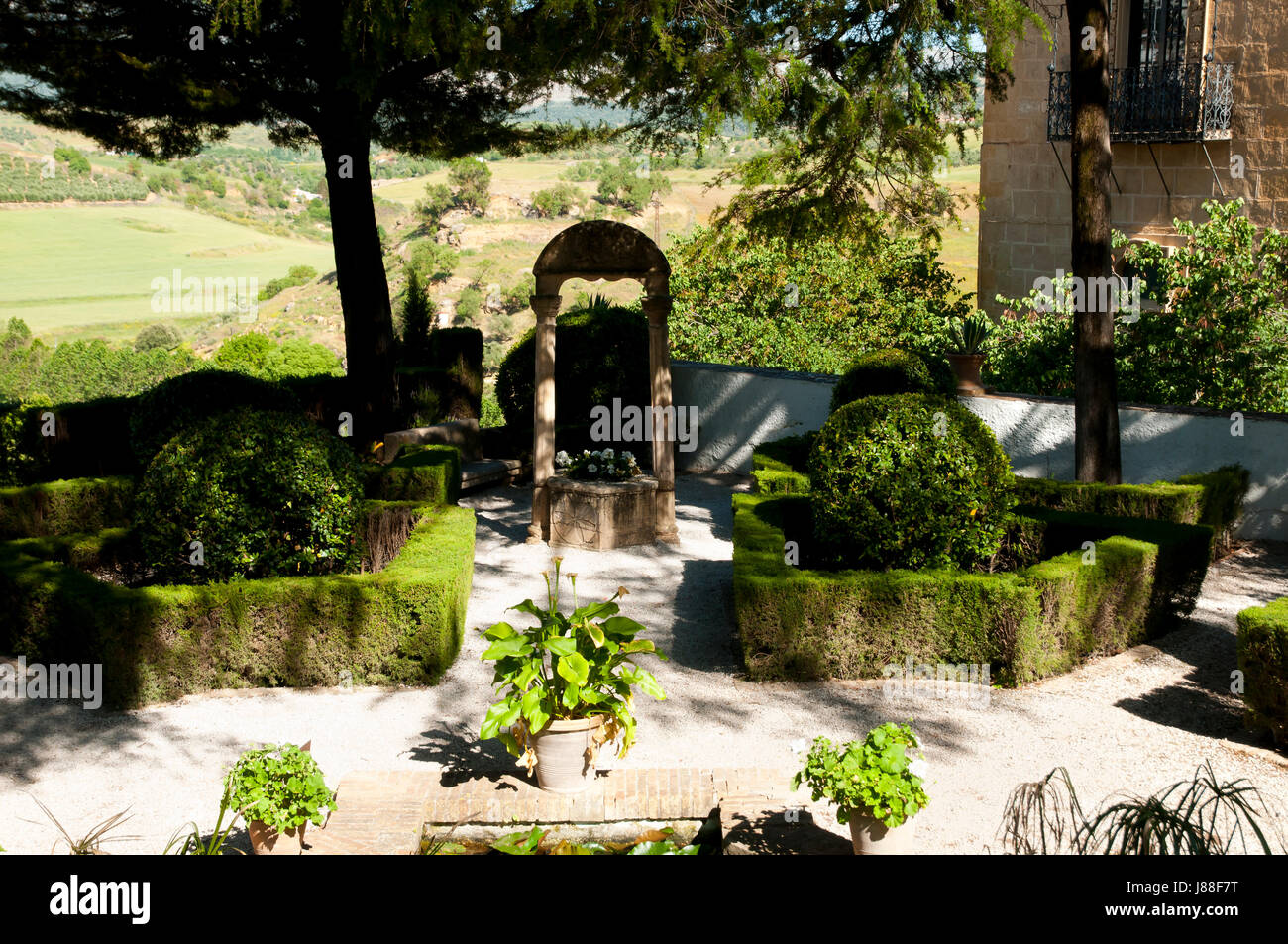 Garden of the House of the Moorish King - Ronda - Spain Stock Photo - Alamy