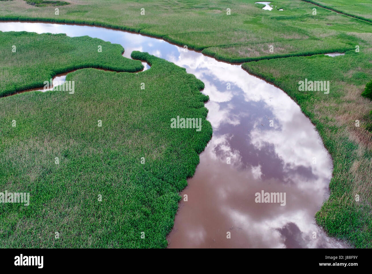 Salt marsh aerial hi-res stock photography and images - Alamy