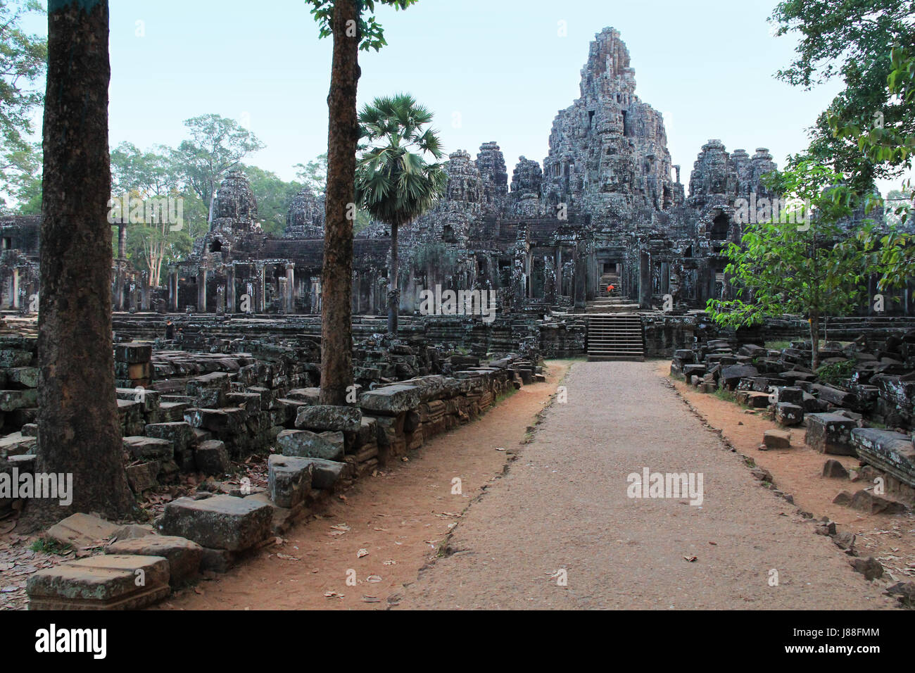 Temple Bayon in nAngkor Park, Cambodia Stock Photo - Alamy