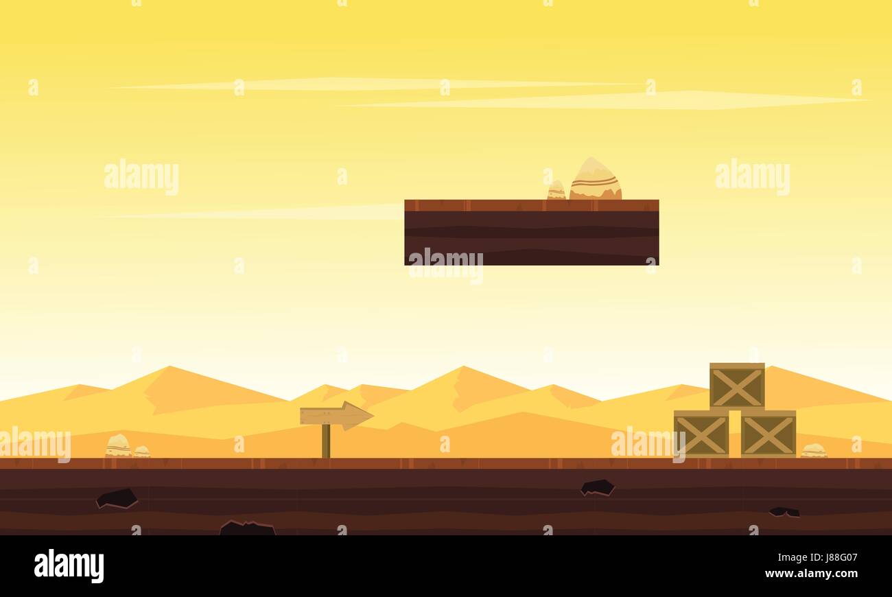 Desert style background game collection Stock Vector Image & Art - Alamy