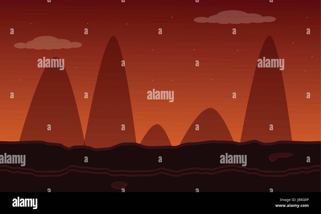 Cliff landscape game background collection Stock Vector Image & Art - Alamy