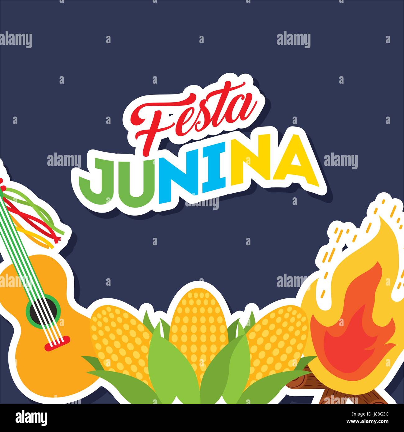 festivity june illustration Stock Vector Image & Art - Alamy