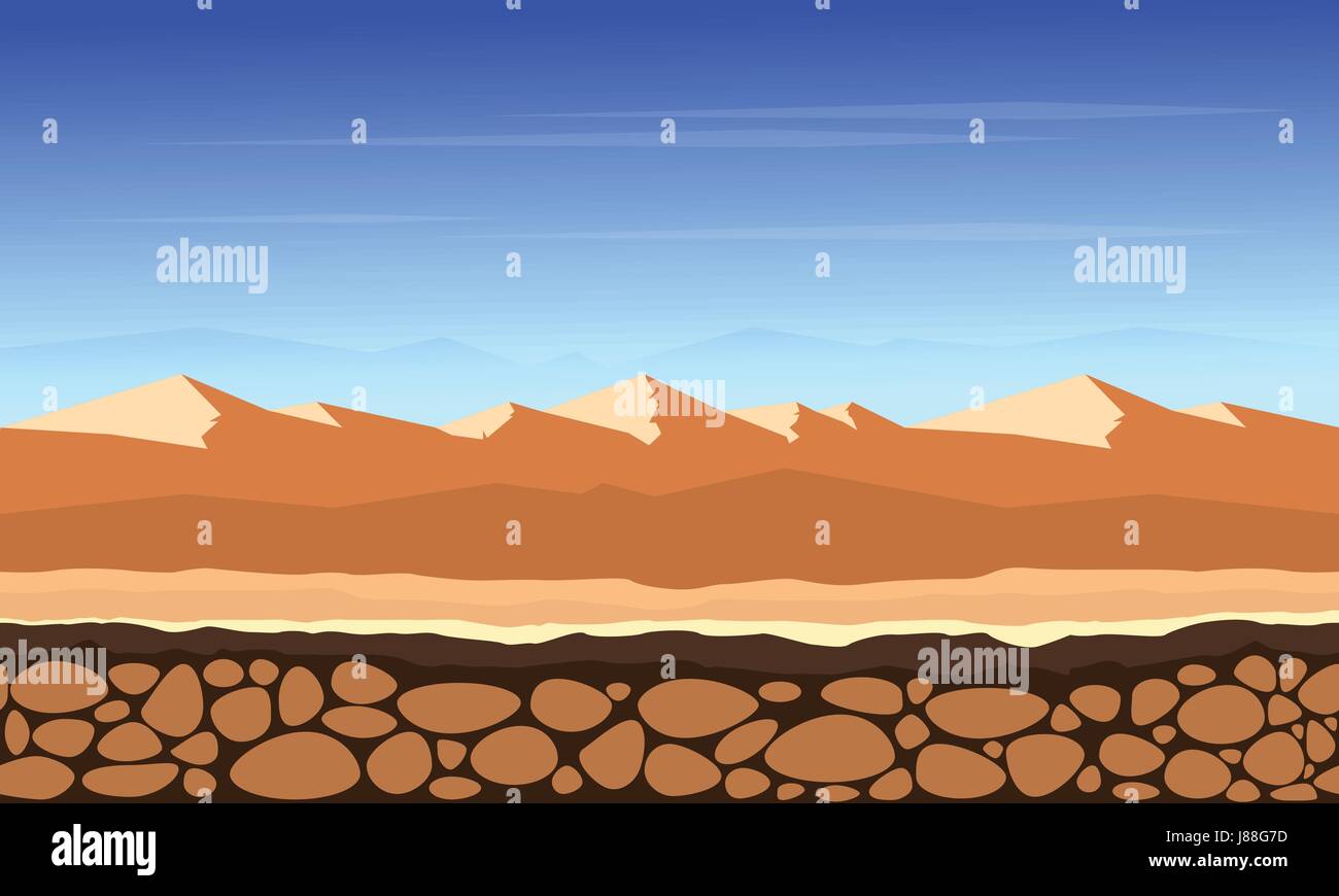 Desert game background landscape Stock Vector Image & Art - Alamy