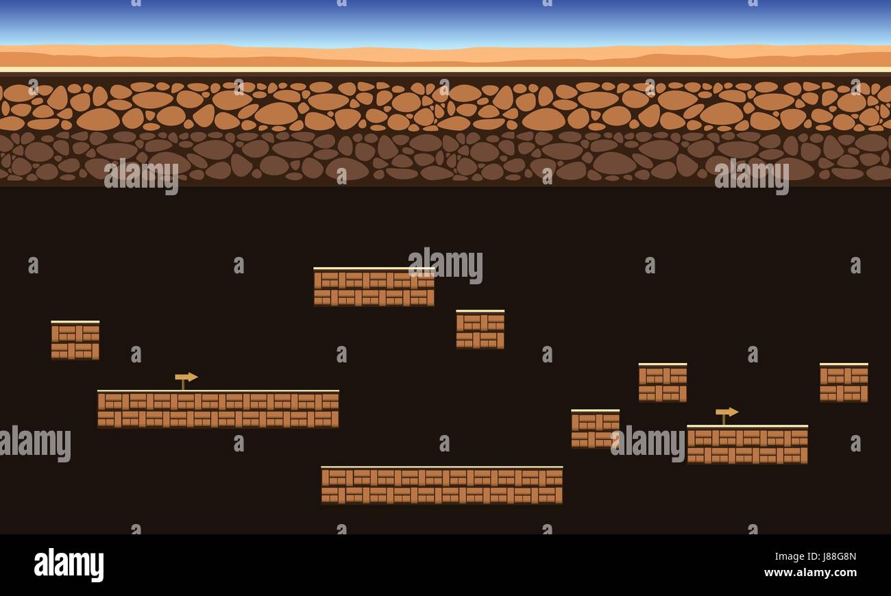 Game background on ground style Stock Vector Image & Art - Alamy