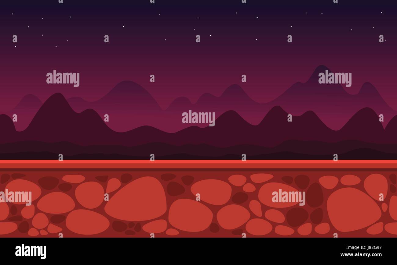 Collection game background cliff landscape Stock Vector Image & Art - Alamy