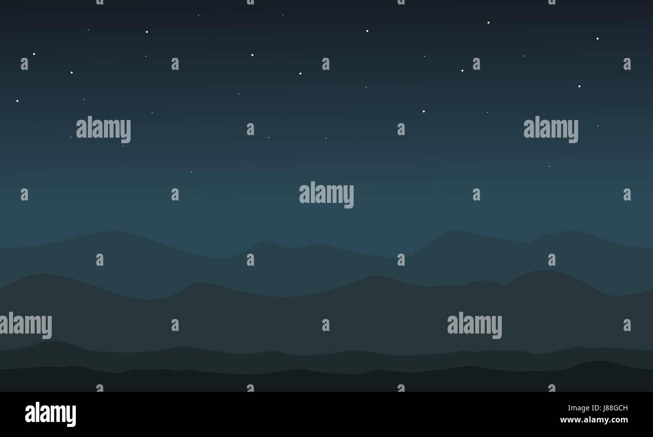 Vector illustration desert at night background game Stock Vector Image ...