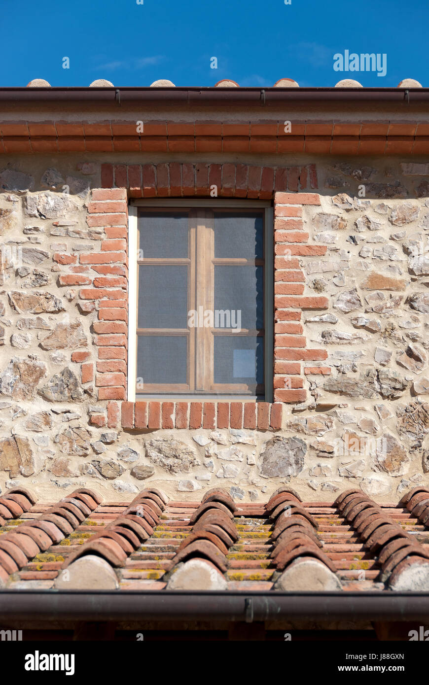house, building, stone, window, porthole, dormer window, pane, style of ...