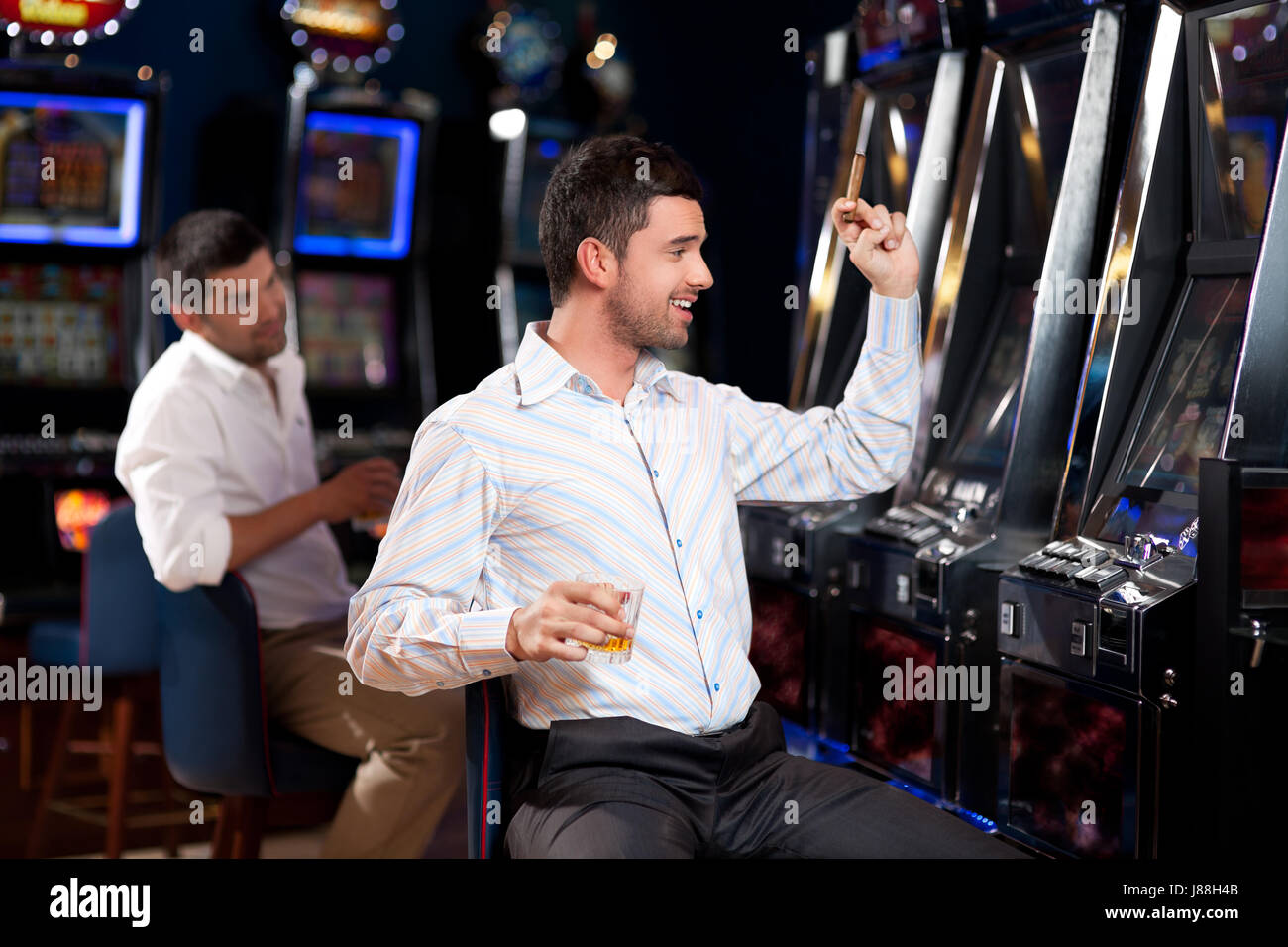 male, masculine, casino, slot, young, younger, robot, automatic machine ...