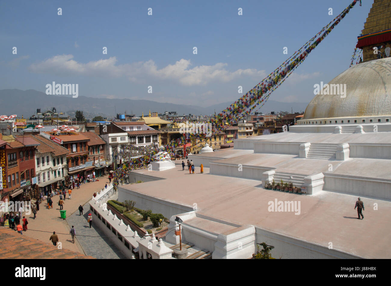 the great stupa of boudha,kathmandu Stock Photo - Alamy