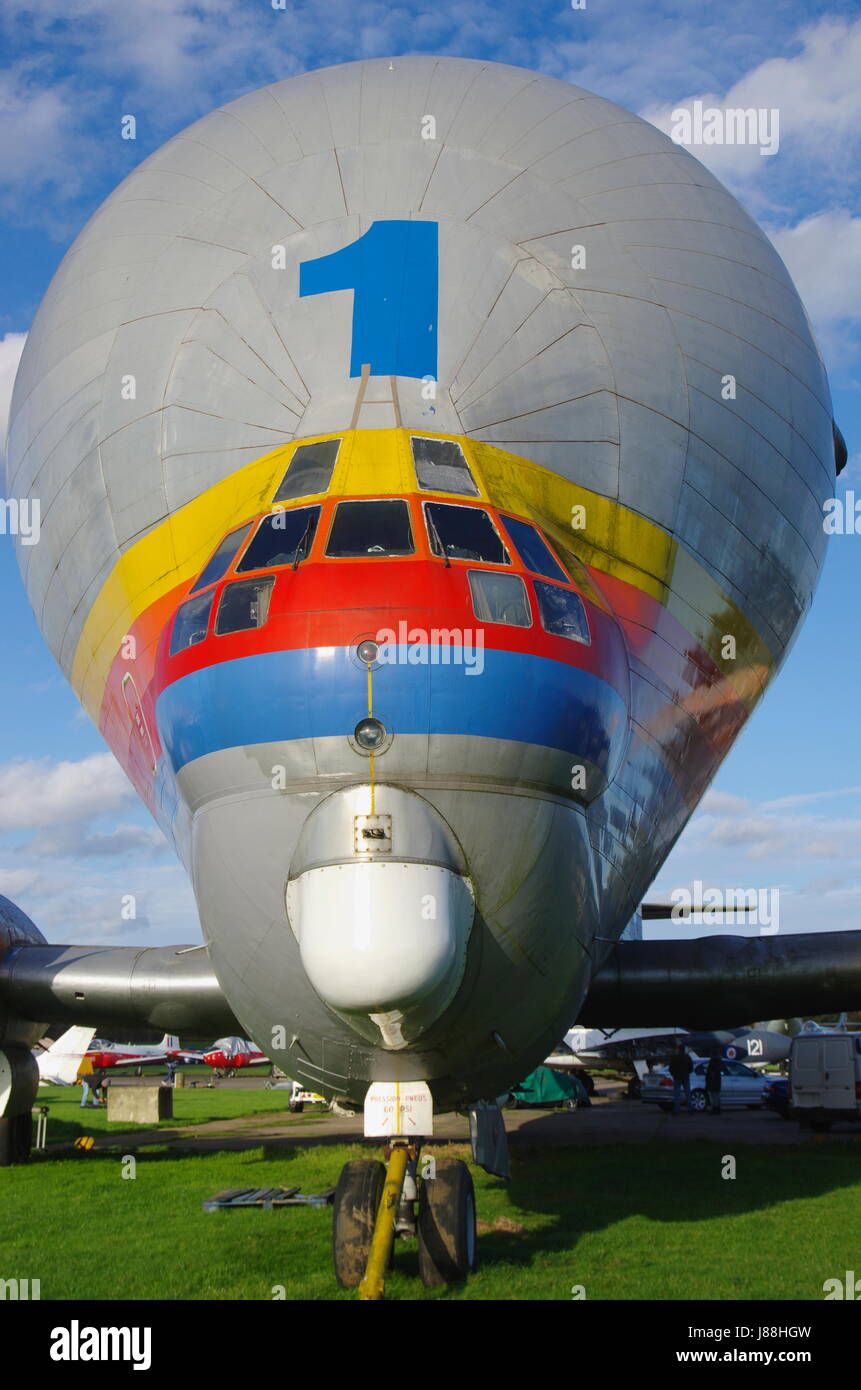 Super Guppy, F-BTGV, at Bruntingthorpe Stock Photo - Alamy