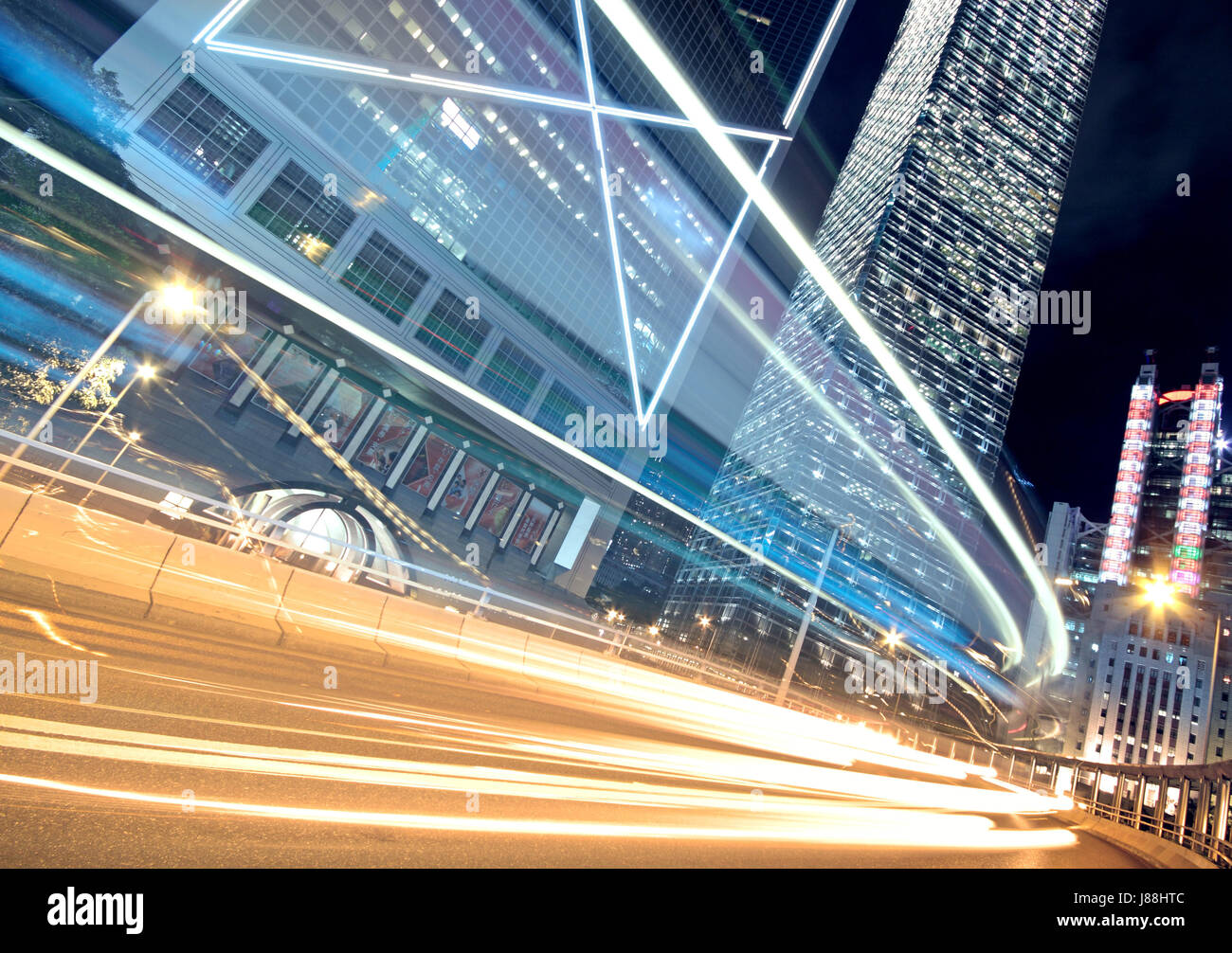 city, town, traffic, transportation, night, nighttime, car, automobile ...