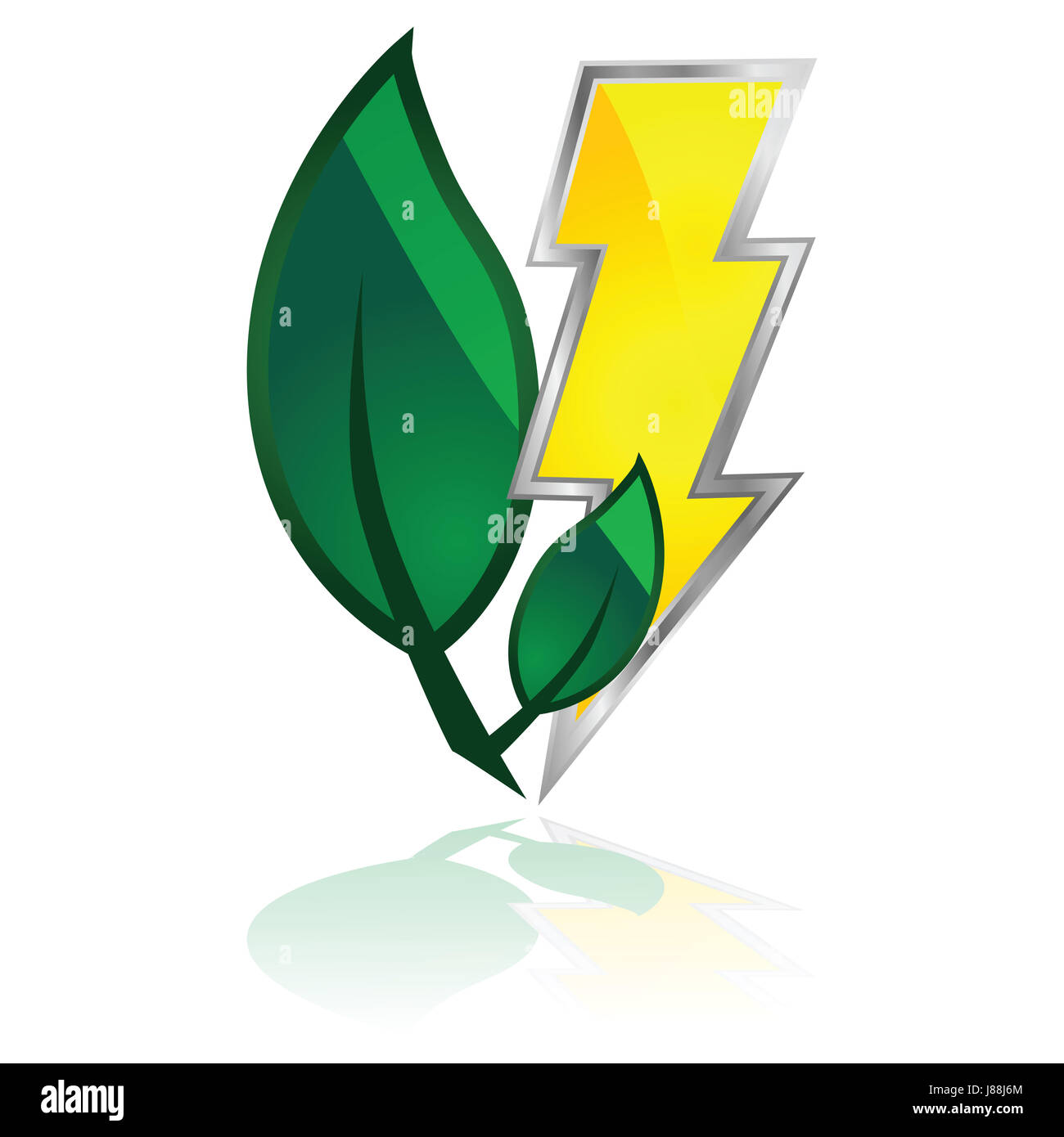 leaf, tree, energy, power, electricity, electric power, lightning ...