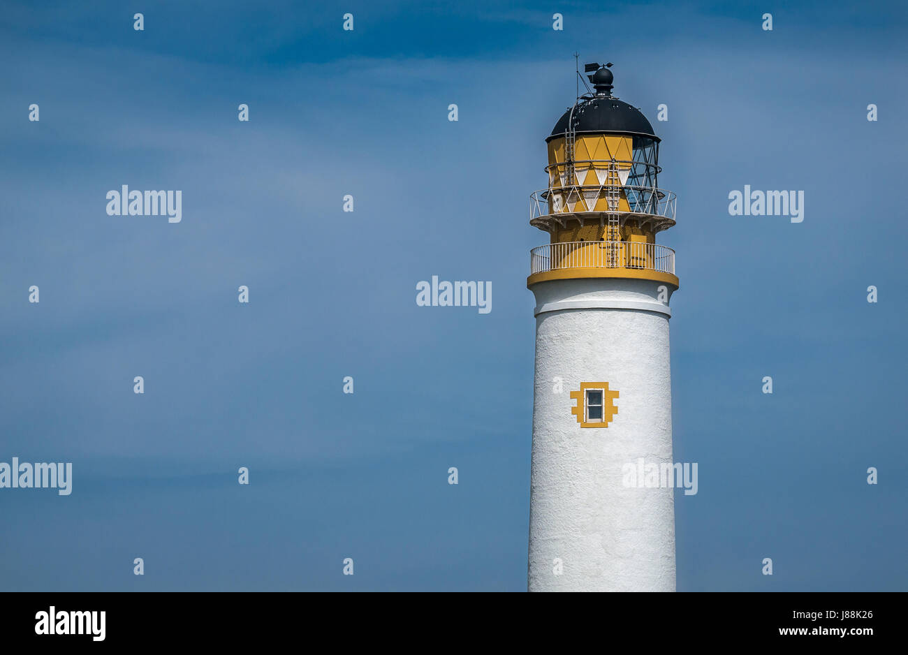 Top section of Barns Nest Lighthouse near Dunbar, John Muir Way, East ...