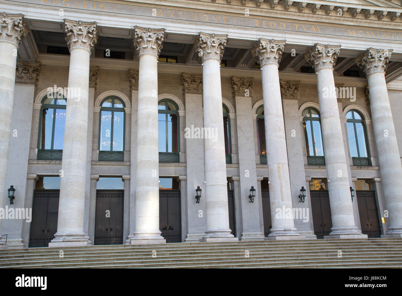 bavaria, opera, munich, state opera house, historical, temple, columns ...