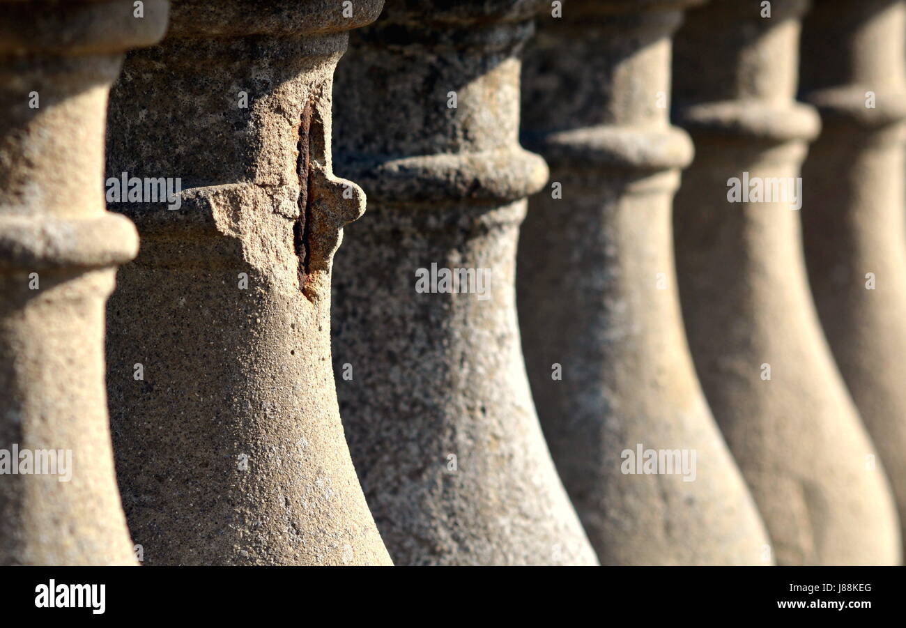 Baroque balustrade pillar renaissance baroque hi-res stock photography ...