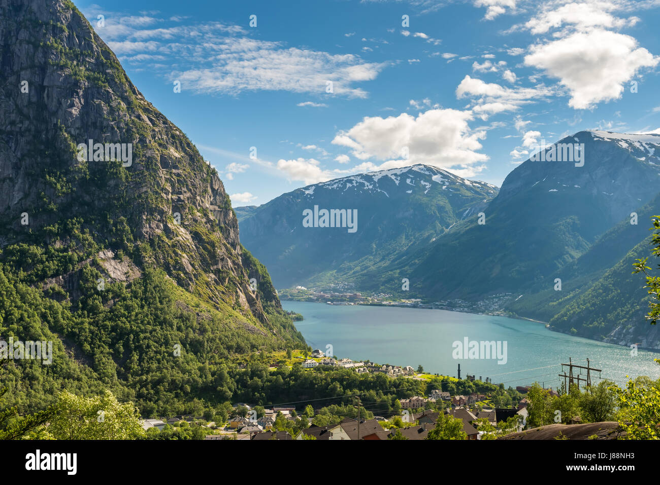 Norway Odda town Stock Photo - Alamy