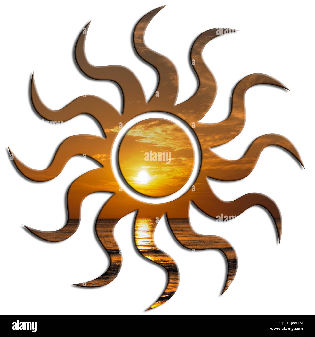 Sun rays clouds Cut Out Stock Images & Pictures - Alamy