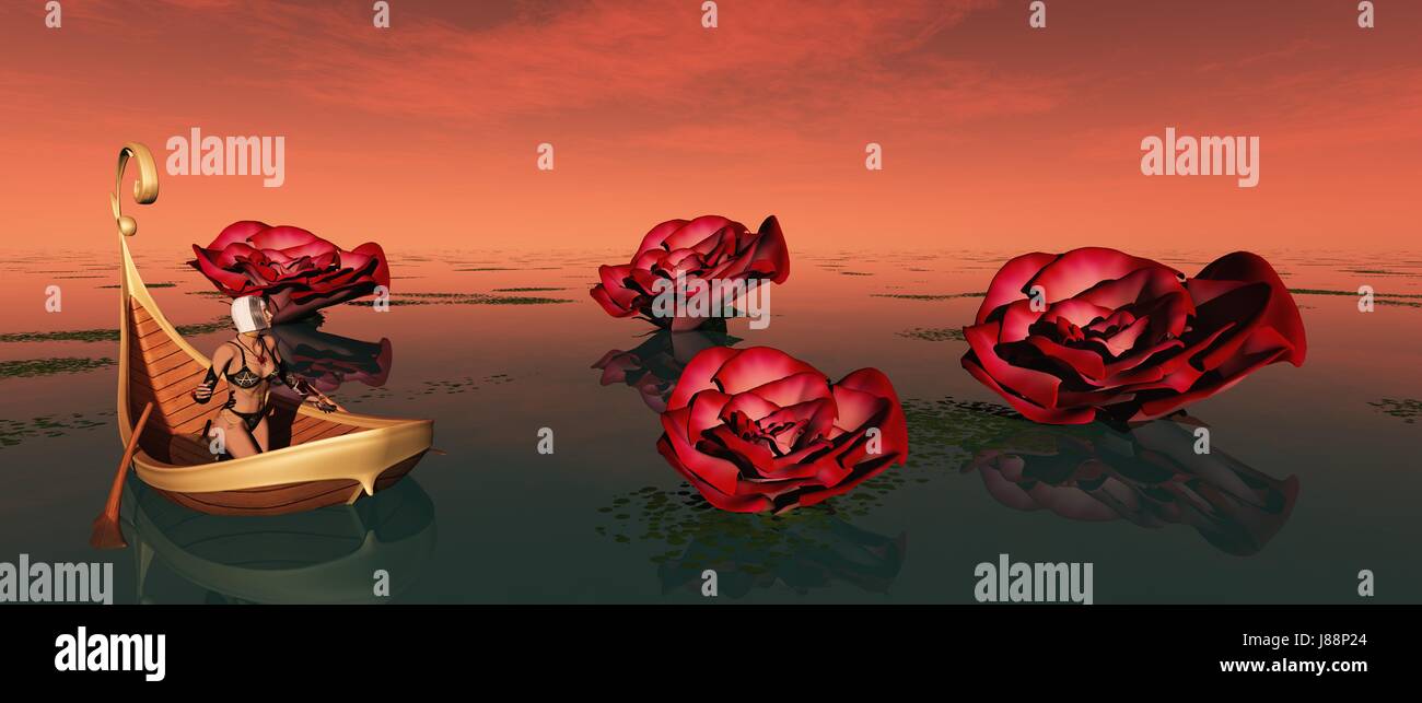 the elf boat in rosenmeer Stock Photo - Alamy