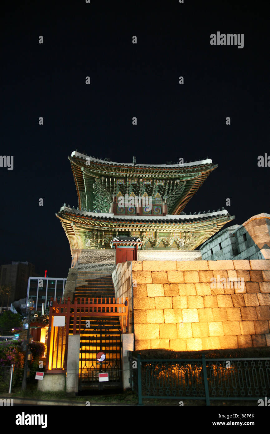 night, nighttime, goal, passage, gate, archgway, gantry, style of ...