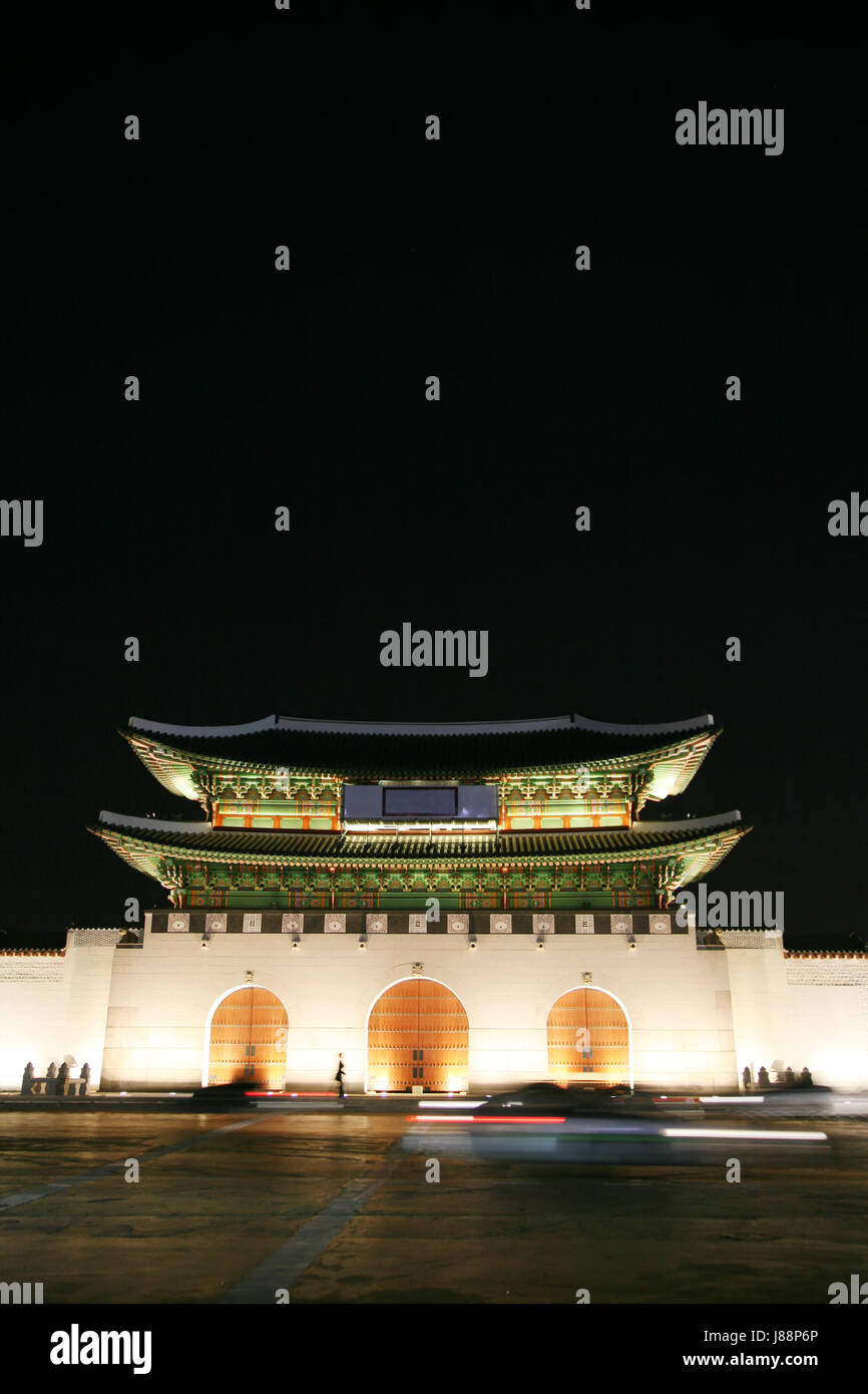 night, nighttime, goal, passage, gate, archgway, gantry, style of ...