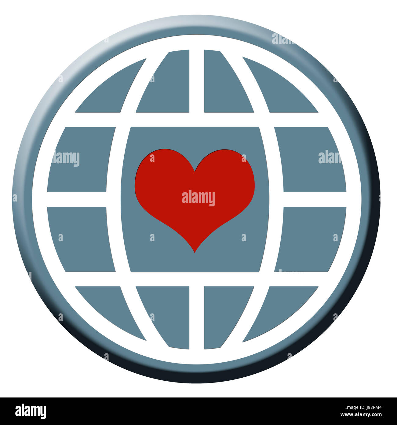 globe, planet, earth, world, global, love, in love, fell in love, heart ...