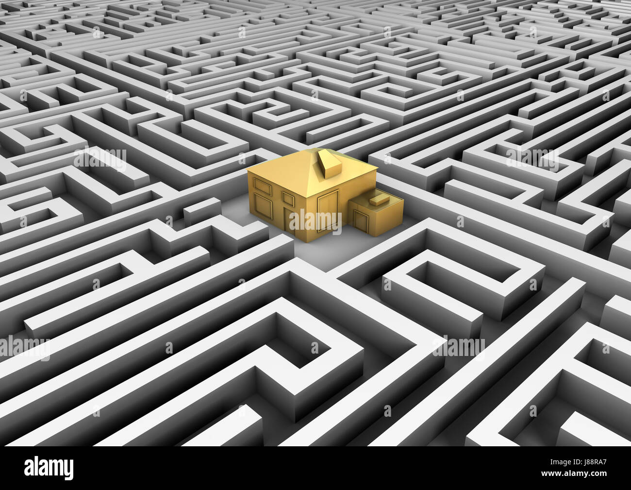 house, building, real estate, maze, gold, home, house, building, model ...