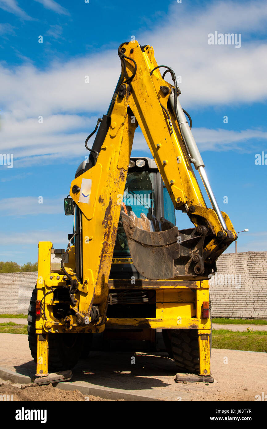 engineering, machinery, excavation, tractor, equipment, globe, planet ...