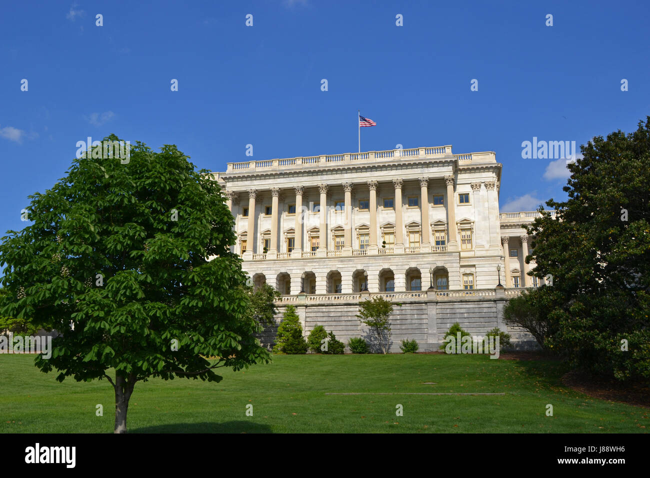 columns, usa, america, capital, library, building, buildings, blue ...
