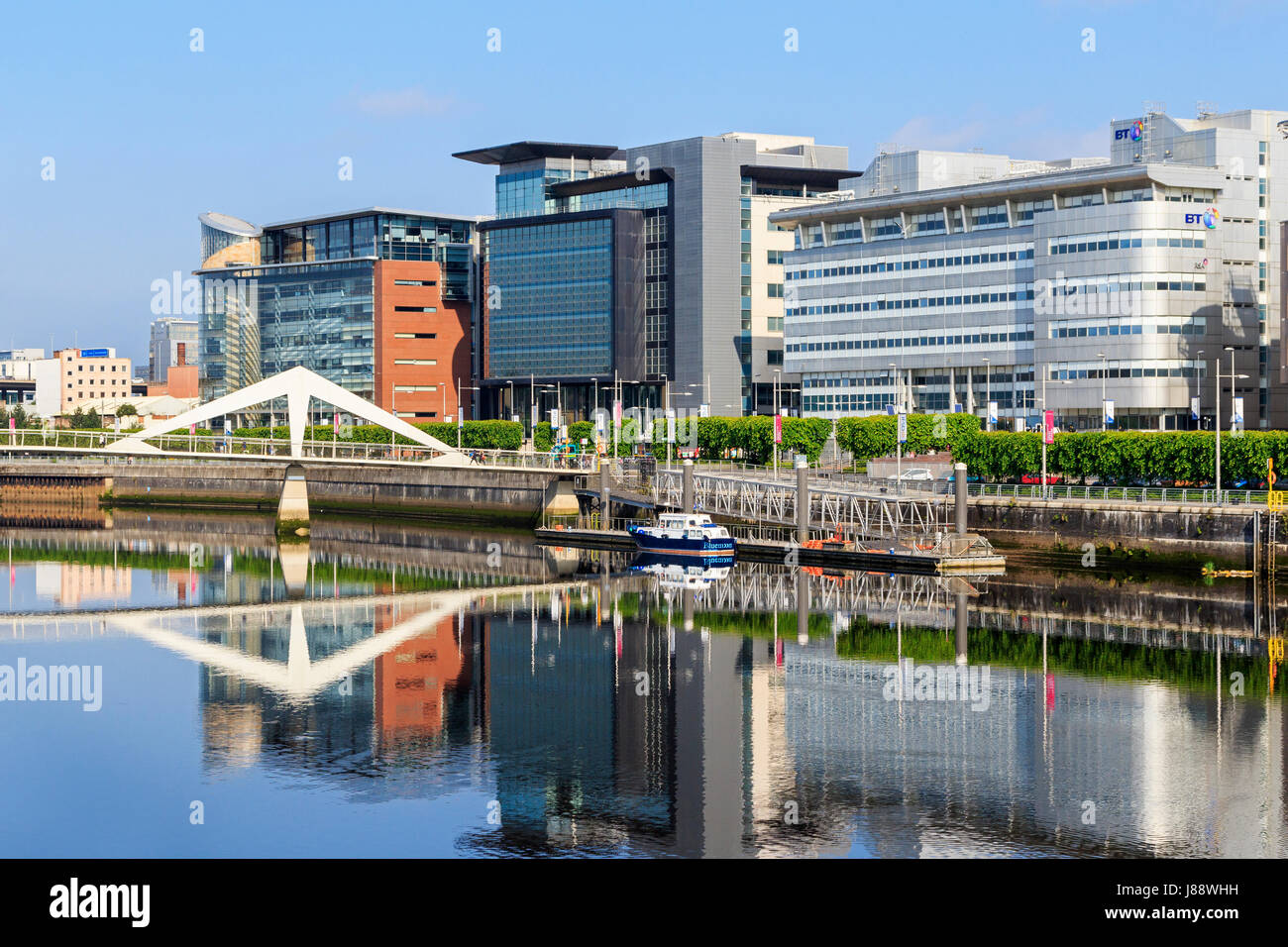 Broomielaw, Glasgow with the business, banking and commerce district ...