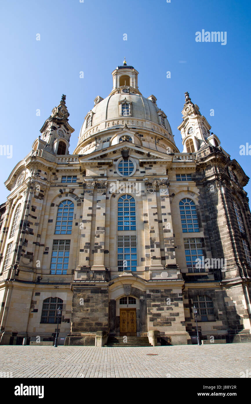 religion, church, cathedral, Dresden, reconstruction, emblem, building ...